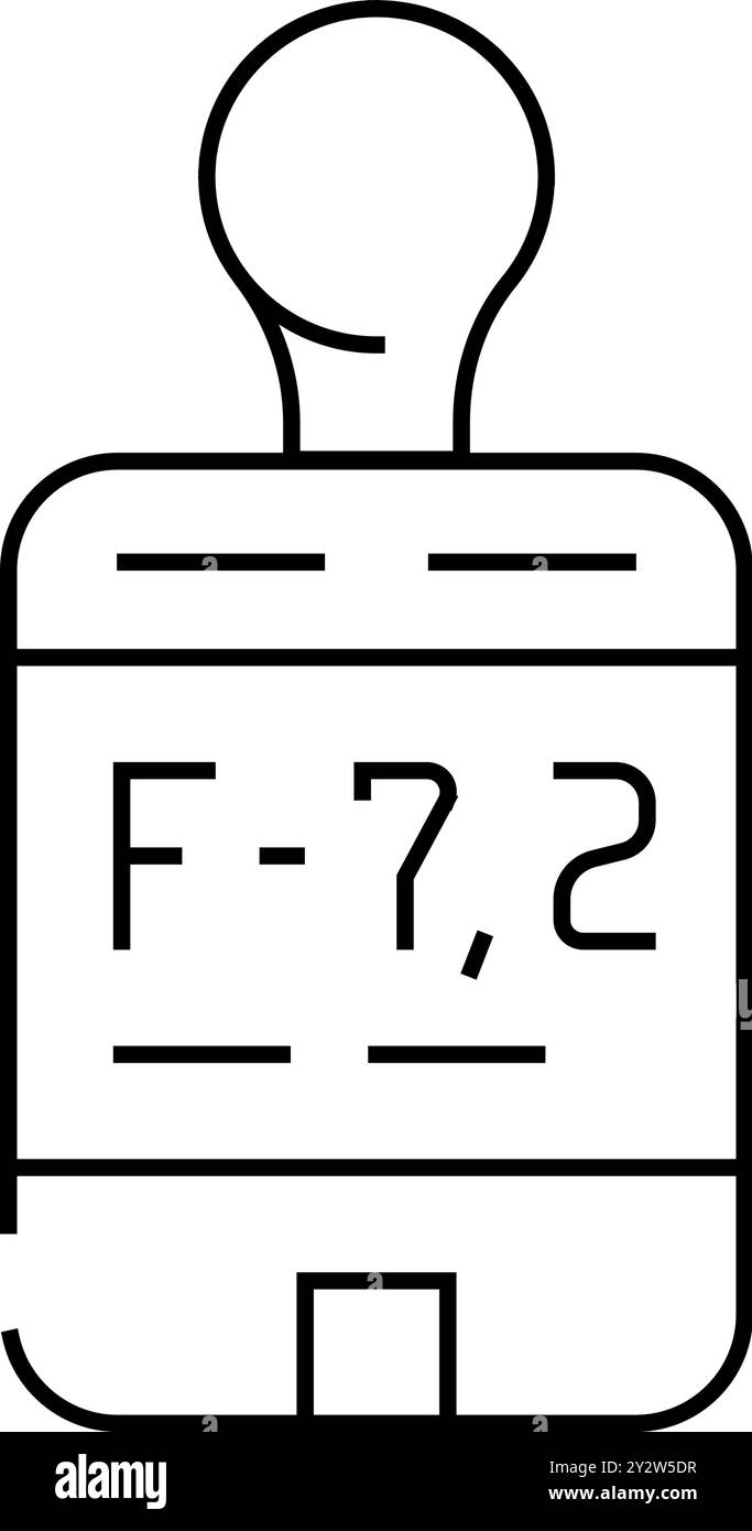 flash mate light meter line icon vector illustration Stock Vector Image ...