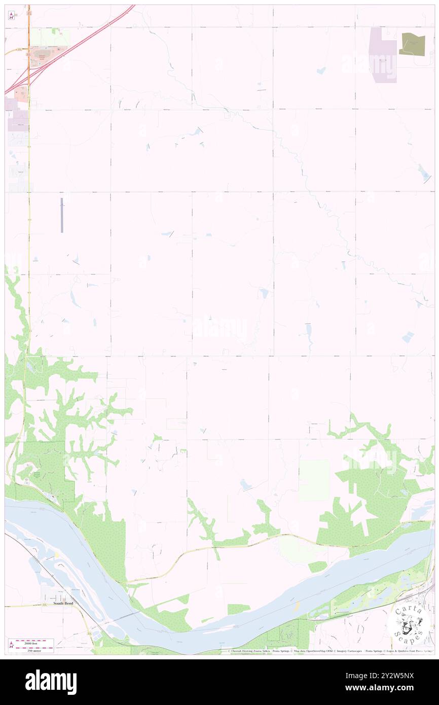 Plattford (historical), Sarpy County, US, United States, Nebraska, N 41 ...