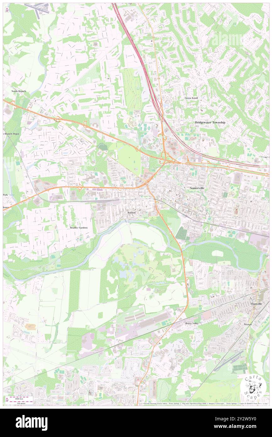 Raritan new jersey map Cut Out Stock Images & Pictures - Alamy