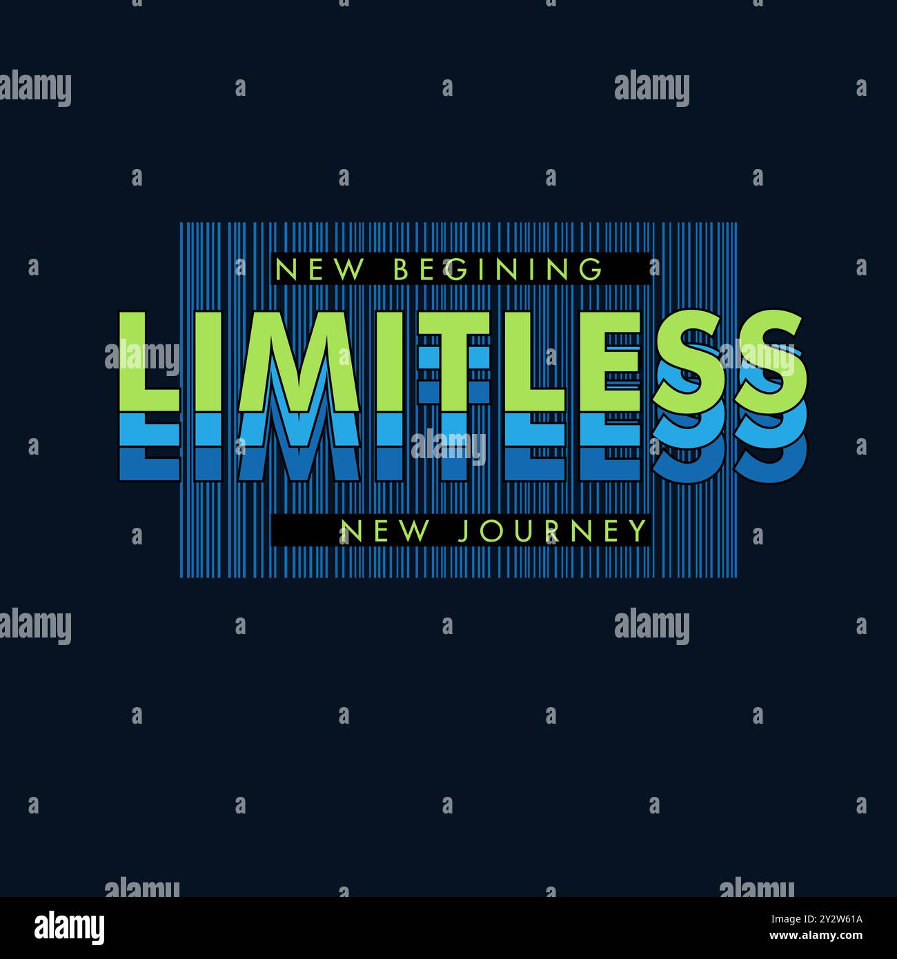 Limitless Motivational typography inspirational slogan poster design ...