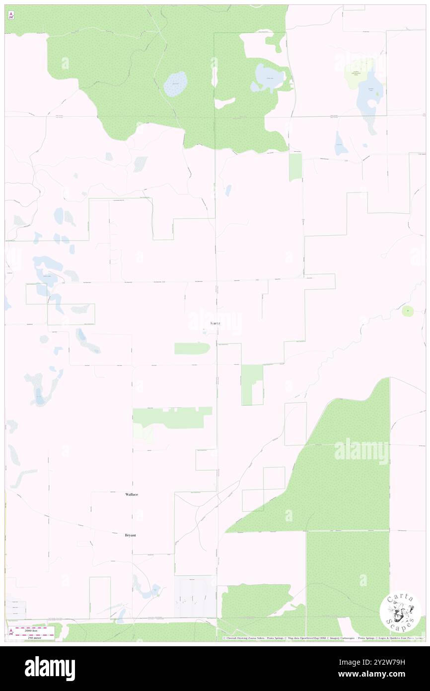 Map of alcona Cut Out Stock Images & Pictures - Alamy