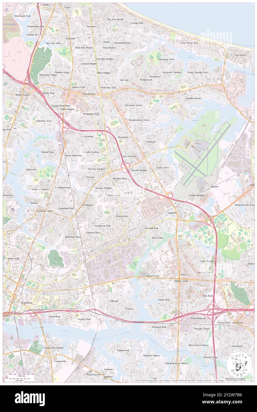 Elmhurst, City of Norfolk, US, United States, Virginia, N 36 53' 0'', S ...