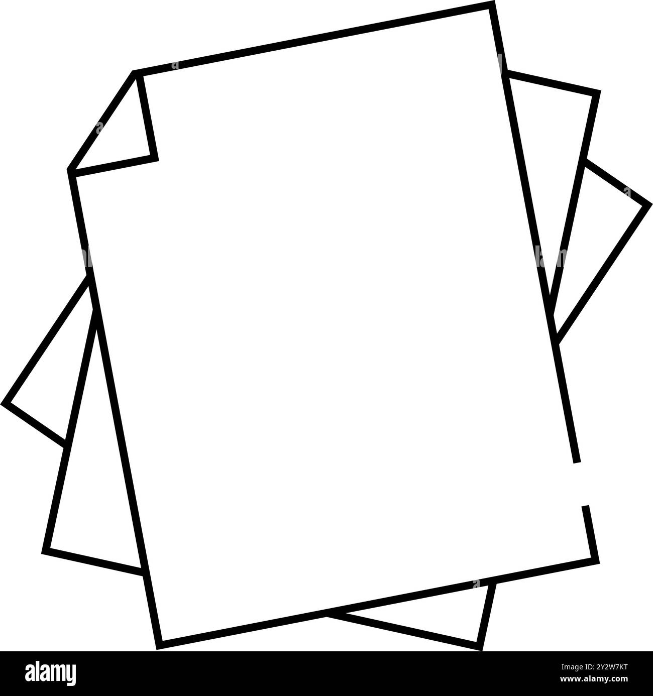 paper list line icon vector illustration Stock Vector Image & Art - Alamy