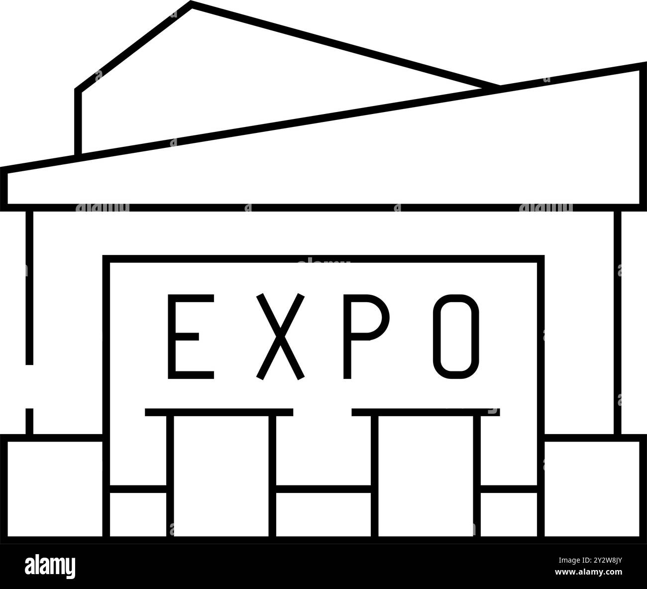 Expo cafe by night Black and White Stock Photos & Images - Alamy