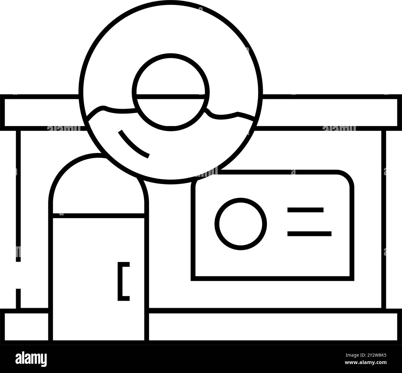 Coffee shop donut Black and White Stock Photos & Images - Alamy