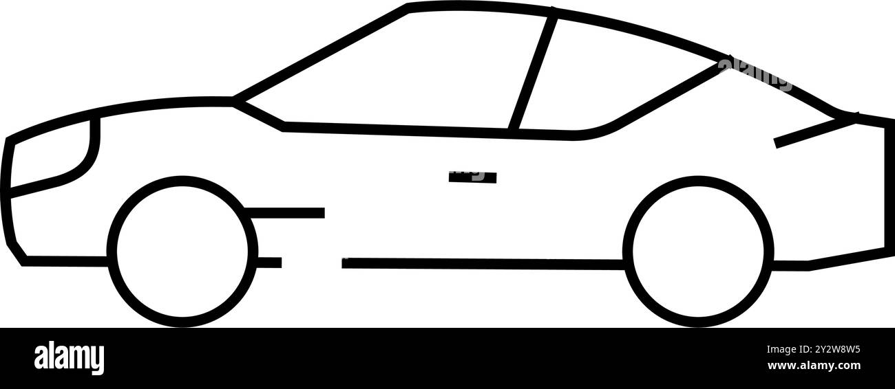 grand tourer car line icon vector illustration Stock Vector Image & Art ...