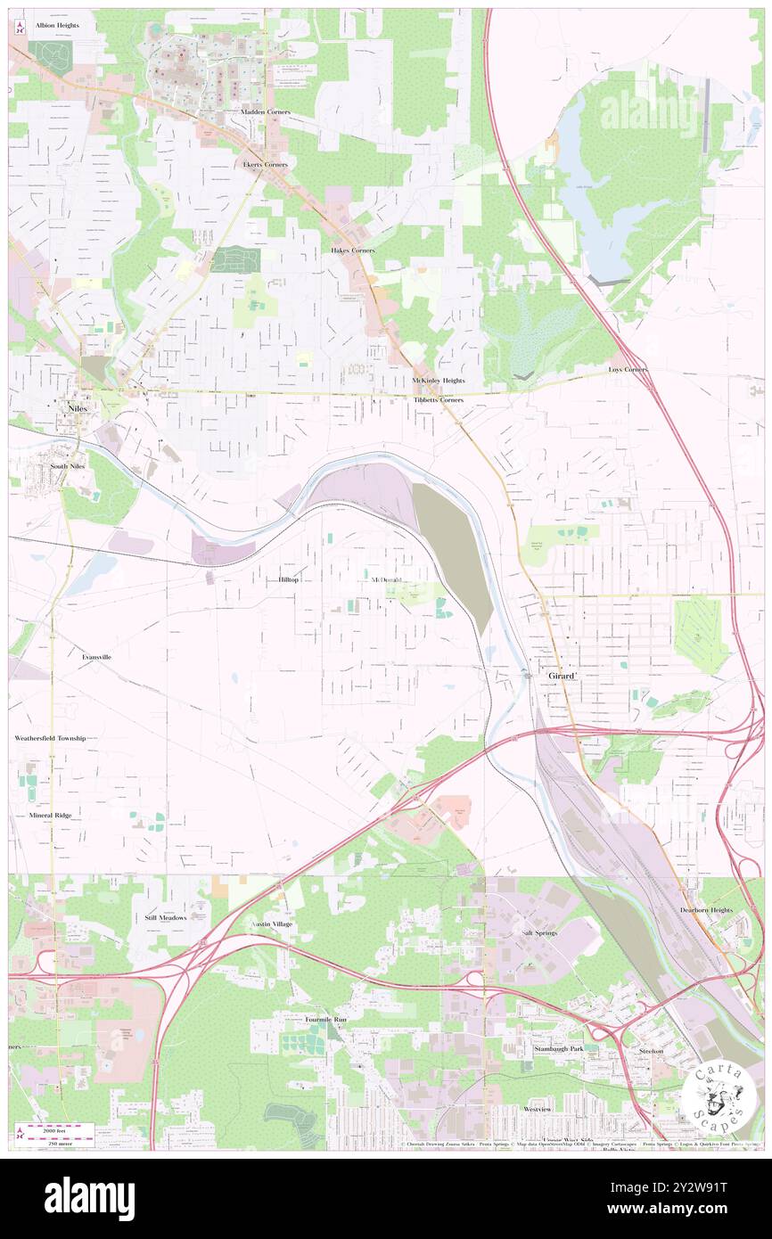 Trumbull county map hi-res stock photography and images - Alamy