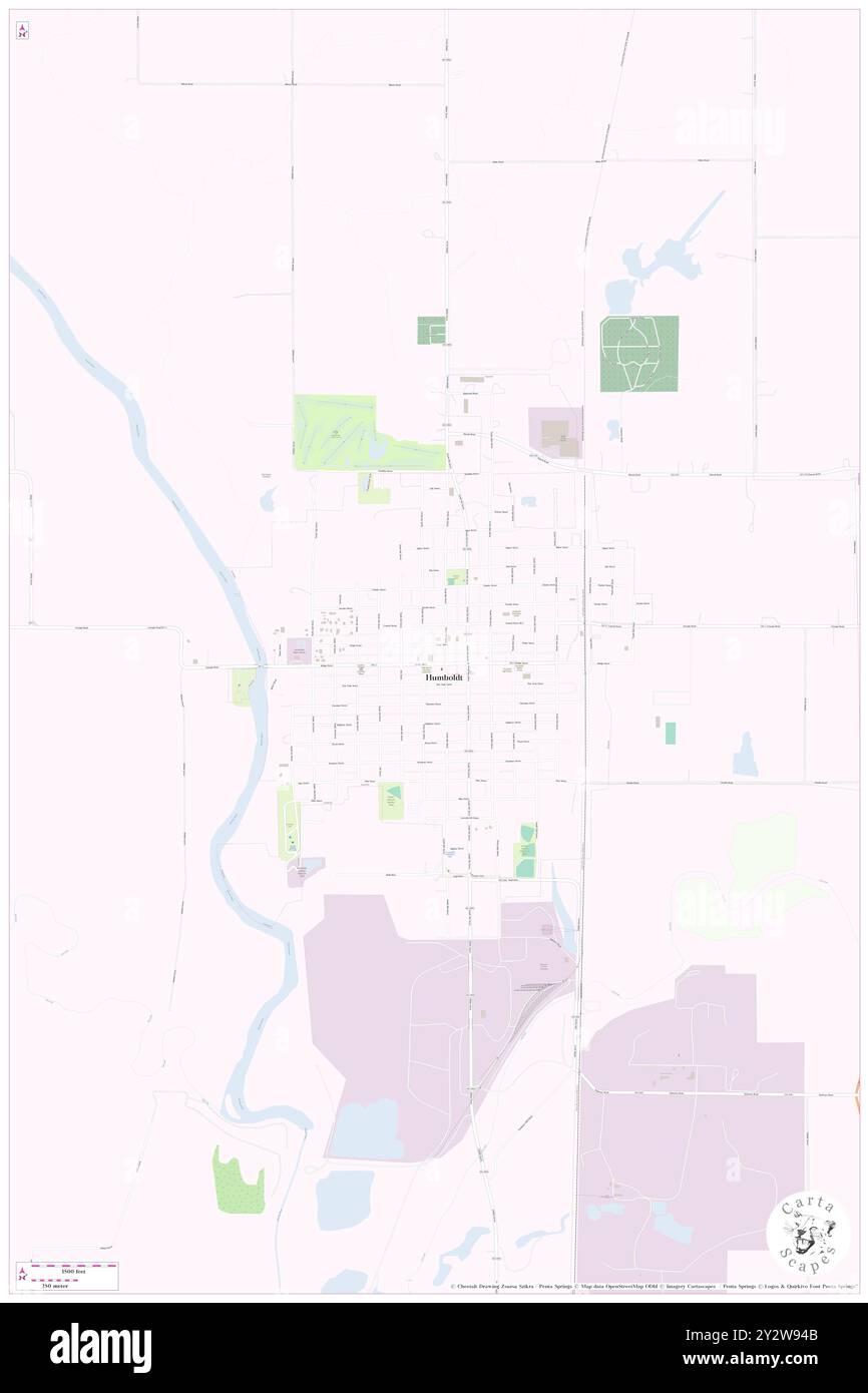 Humboldt kansas map Cut Out Stock Images & Pictures - Alamy