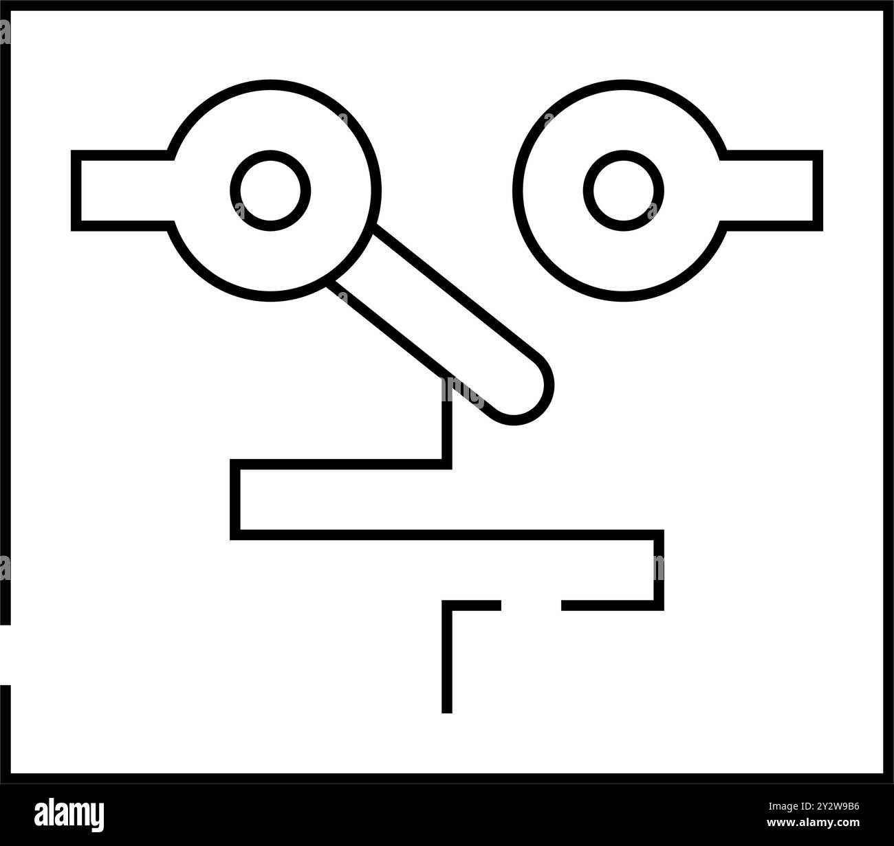 temperature switches mechanism line icon vector illustration Stock ...