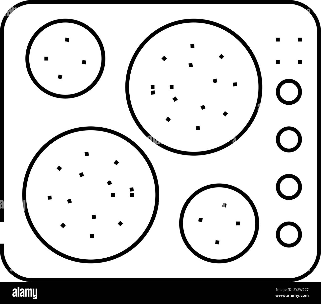 electric cooktop line icon vector illustration Stock Vector Image & Art ...