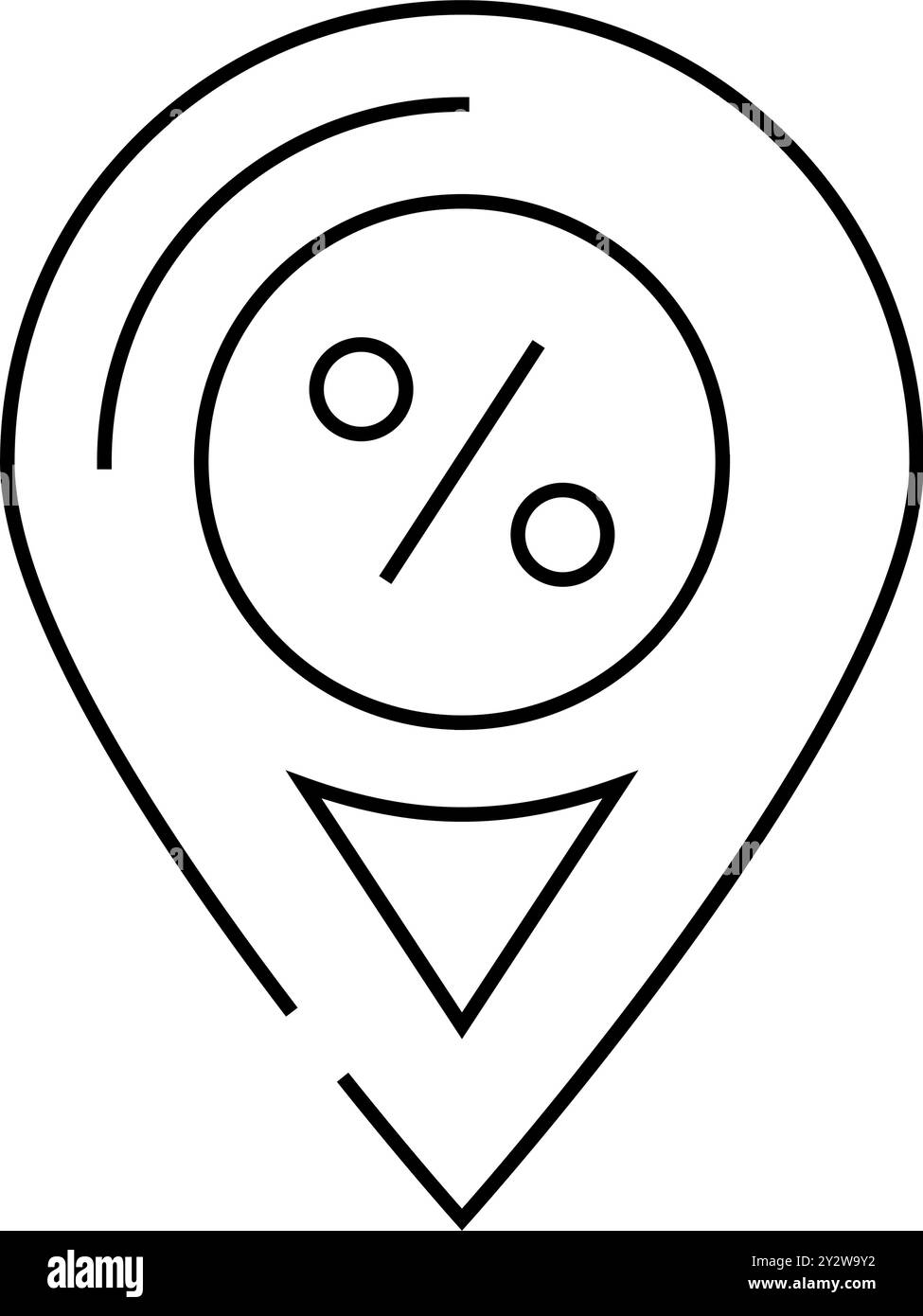 Discount megaphone icon outline Black and White Stock Photos & Images ...