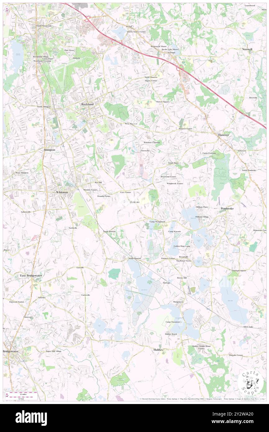 Hanson county map Cut Out Stock Images & Pictures - Alamy