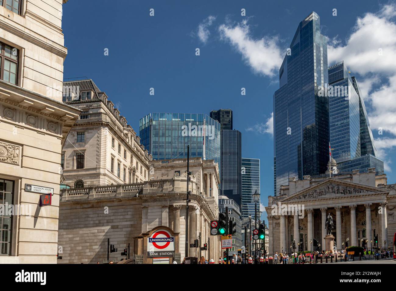 22 Bishopsgate towering above The Royal Exchange dominates the London ...