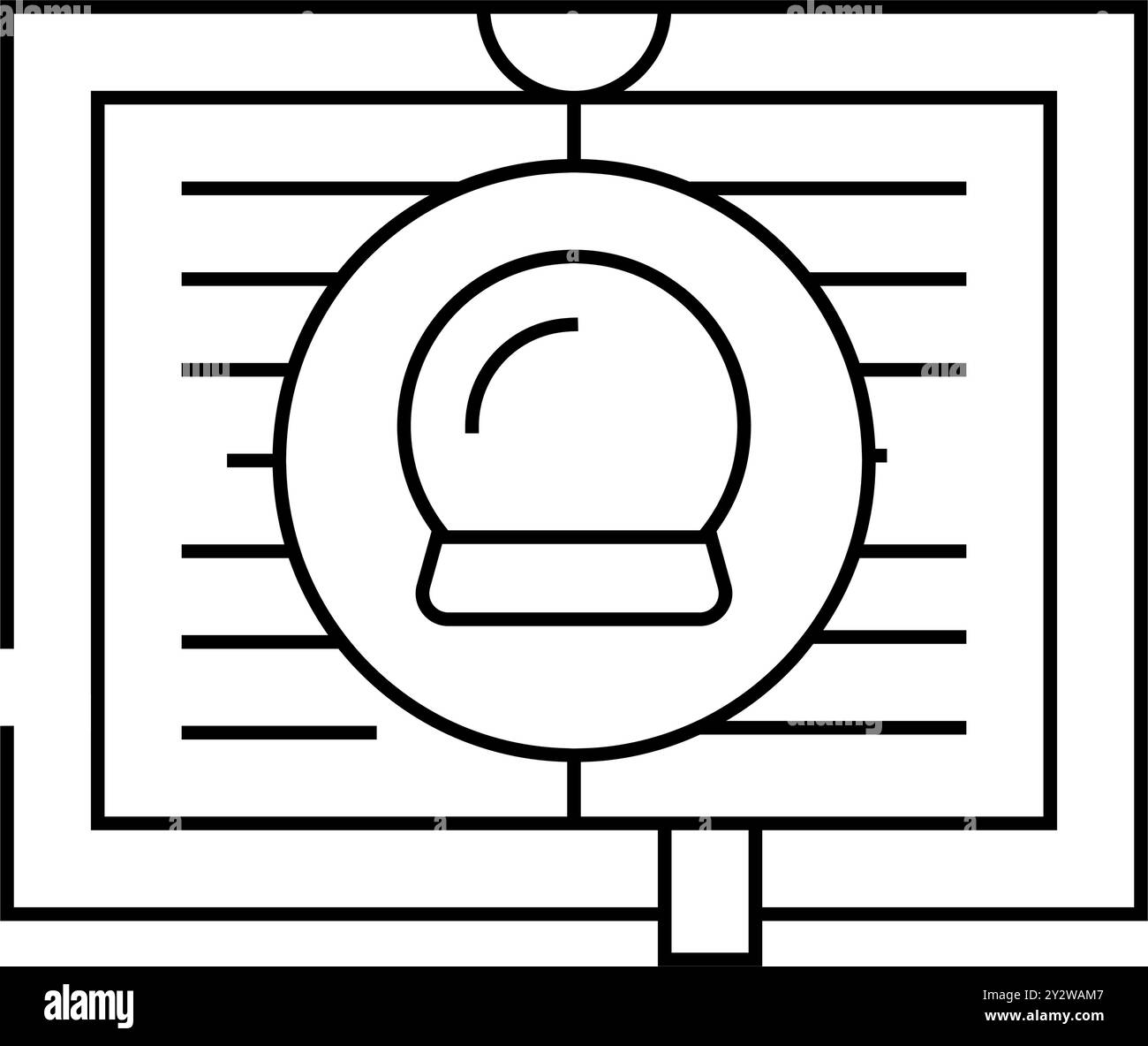 magic realism literature line icon vector illustration Stock Vector ...