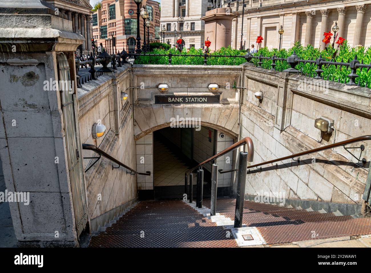 Stairs down bank underground hi-res stock photography and images - Alamy