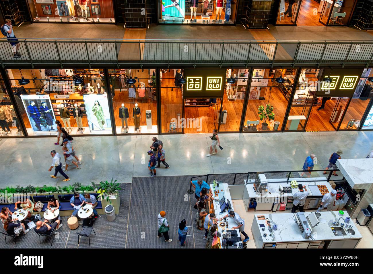 Uniqlo Battersea, a Japanese casual wear retailer on two levels inside ...