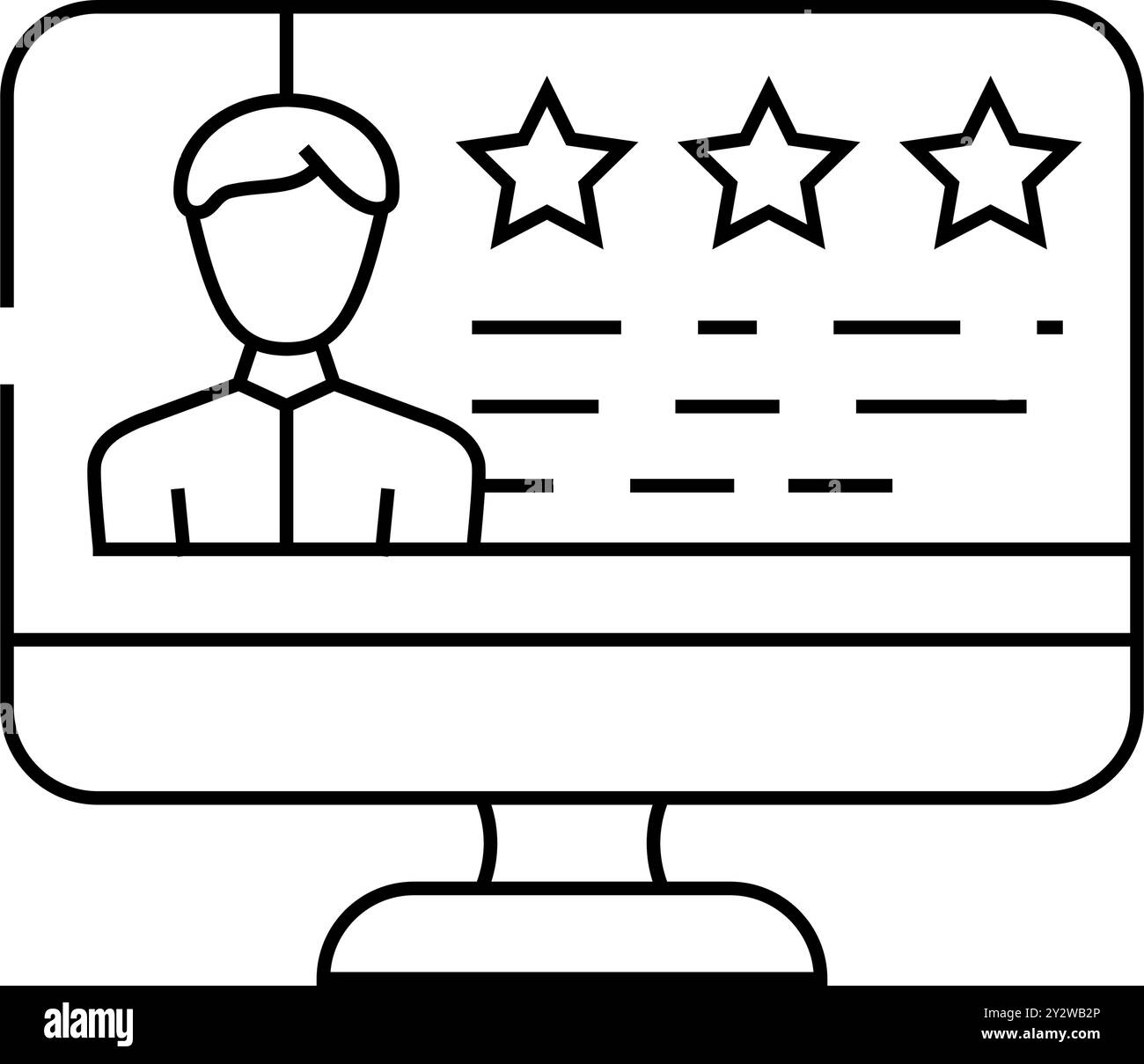 review colleague line icon vector illustration Stock Vector Image & Art ...