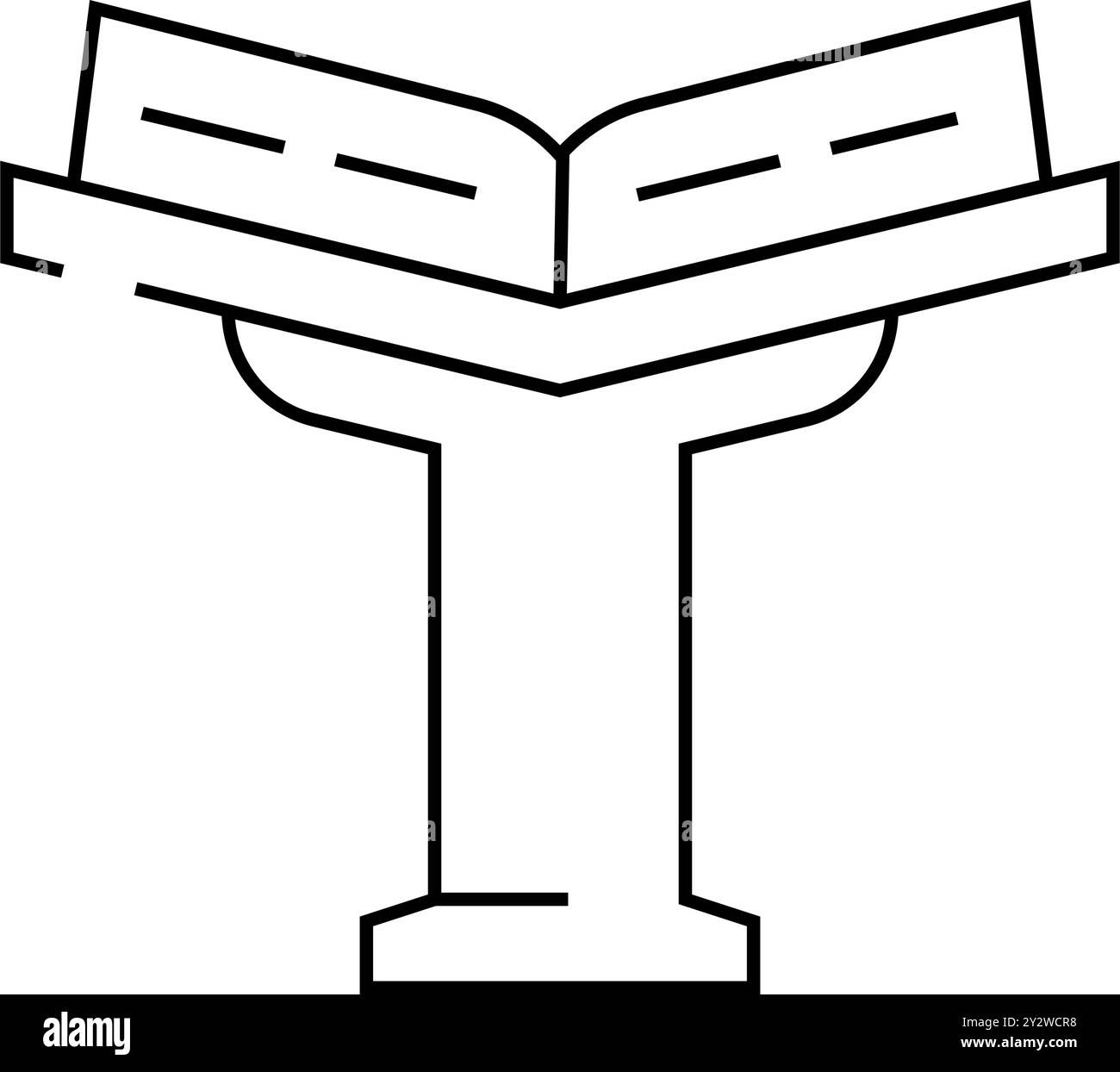 book for recommendations line icon vector illustration Stock Vector ...