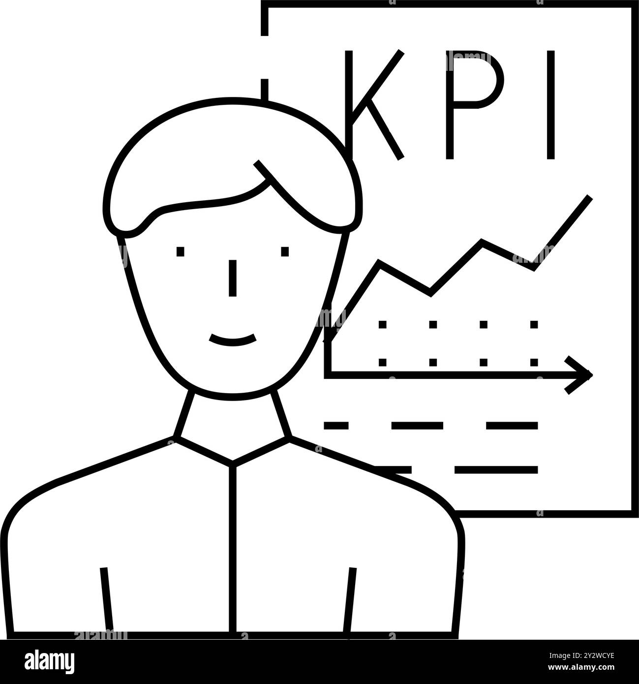 kpi seller line icon vector illustration Stock Vector Image & Art - Alamy