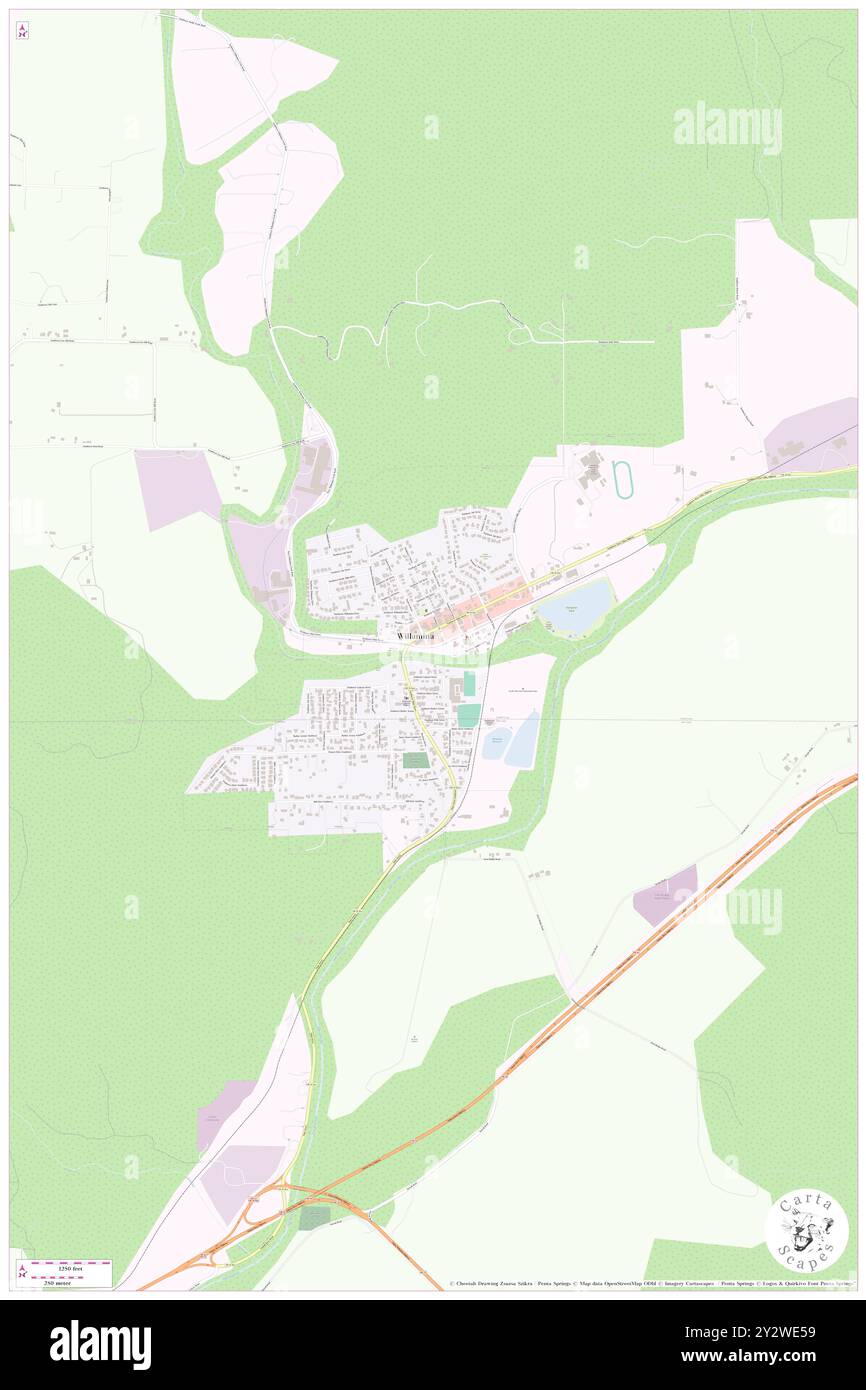 Yamhill county map Cut Out Stock Images & Pictures - Alamy