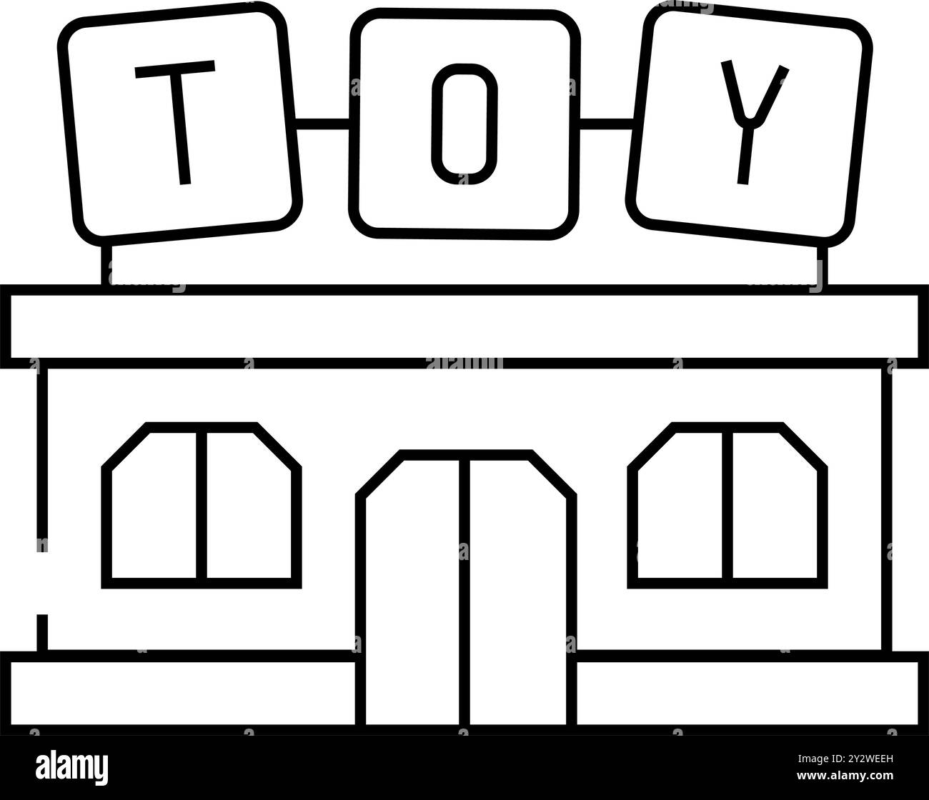 toy shop line icon vector illustration Stock Vector Image & Art - Alamy