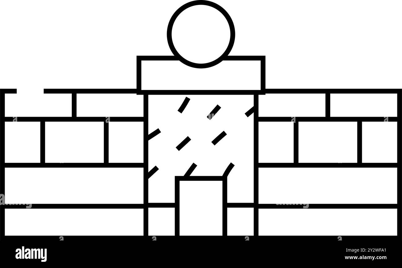 shopping center line icon vector illustration Stock Vector Image & Art ...