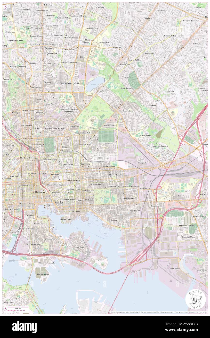 Biddle Street, City of Baltimore, US, United States, Maryland, N 39 18 ...