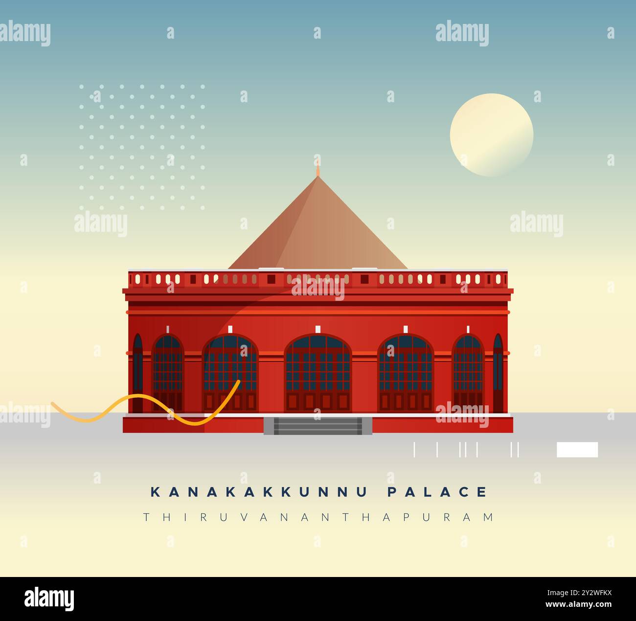 Thiruvananthapuram palace Stock Vector Images - Alamy