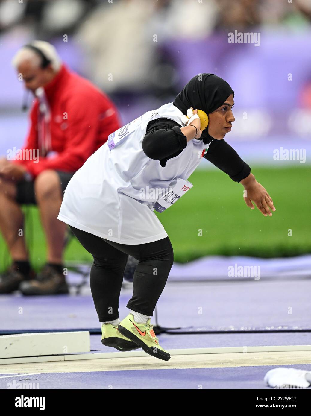 Maryam Alzeyoudi of the United Arab Emirates competing in the women’s ...