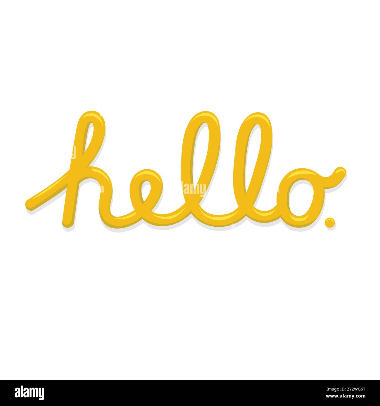 Hello - lettering shine and shadow for greeting card vector illustration Stock Vector Image ...