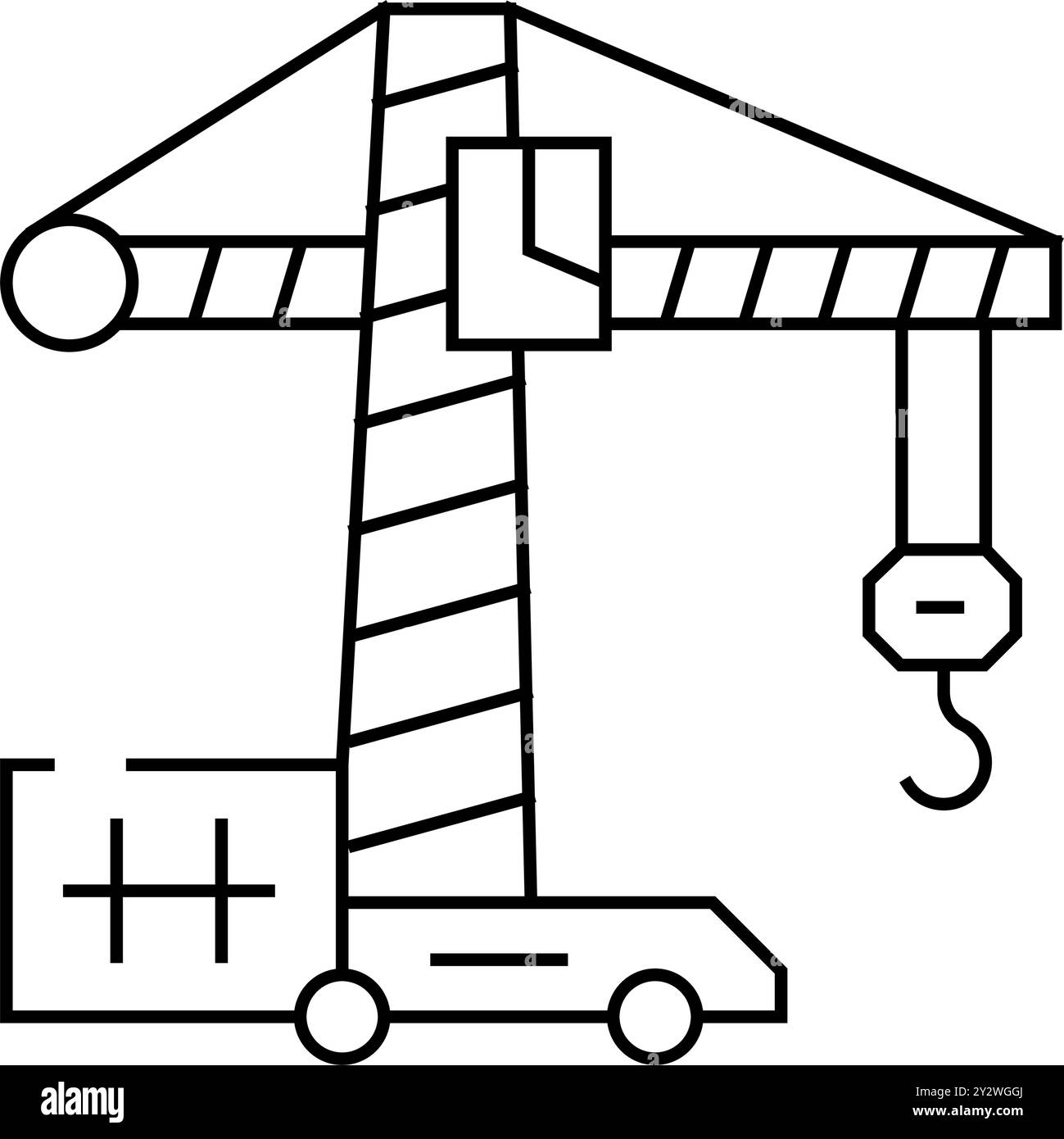 Antique crane truck Stock Vector Images - Alamy