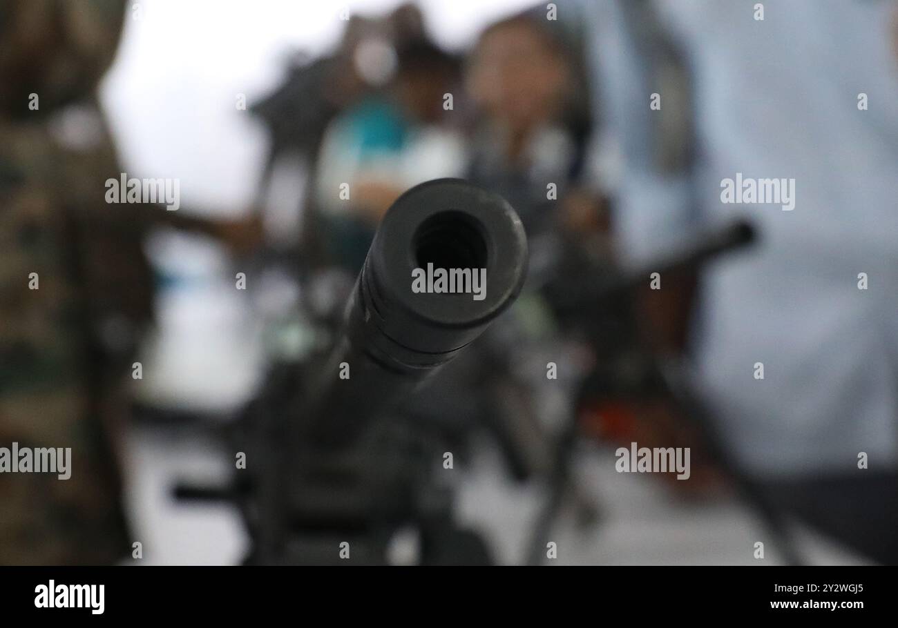 Kolkata, West Bengal, India. 11th Sep, 2024. A light machine gun(LMG ...