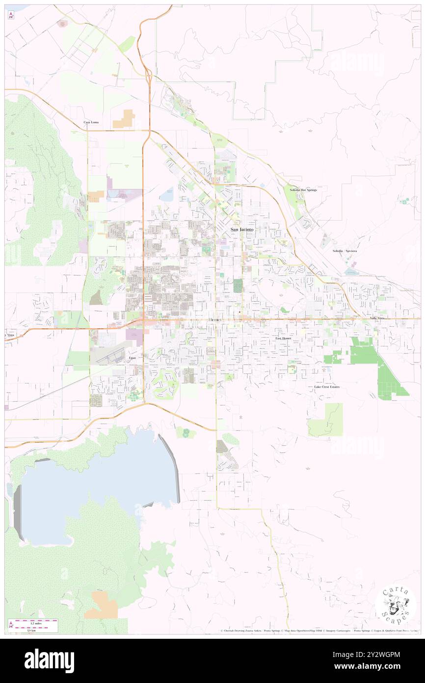 Map of hemet Cut Out Stock Images & Pictures - Alamy
