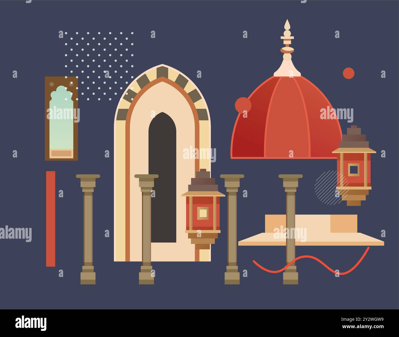 Gothic Windows - Semi-open, Elevated, Dome-Shaped Pavilions Elements as ...