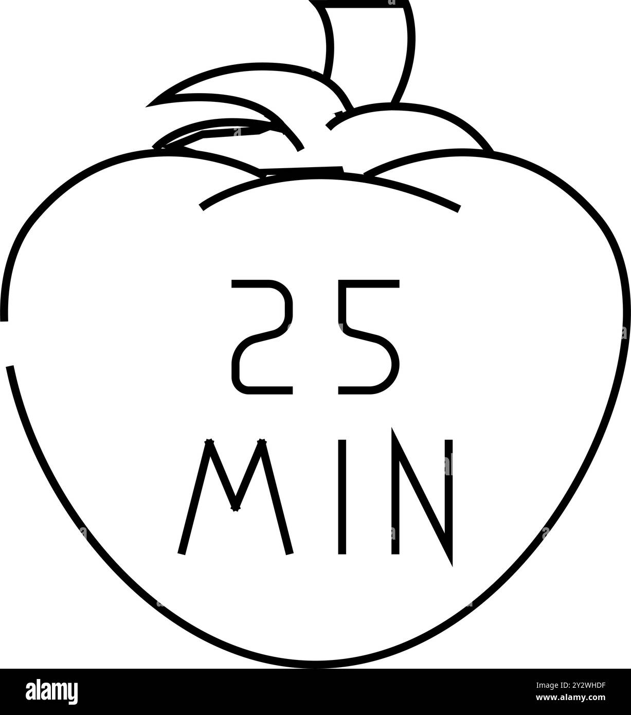 Pomodoro System Line Icon Vector Illustration Stock Vector Image And Art Alamy
