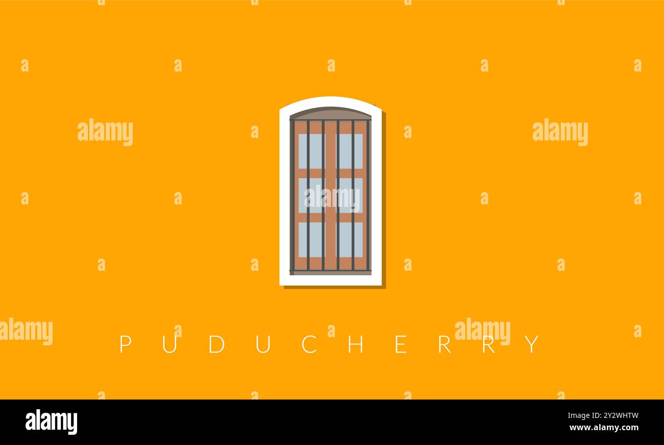Puducherry - Bright yellow coloured building on roads in White Town ...