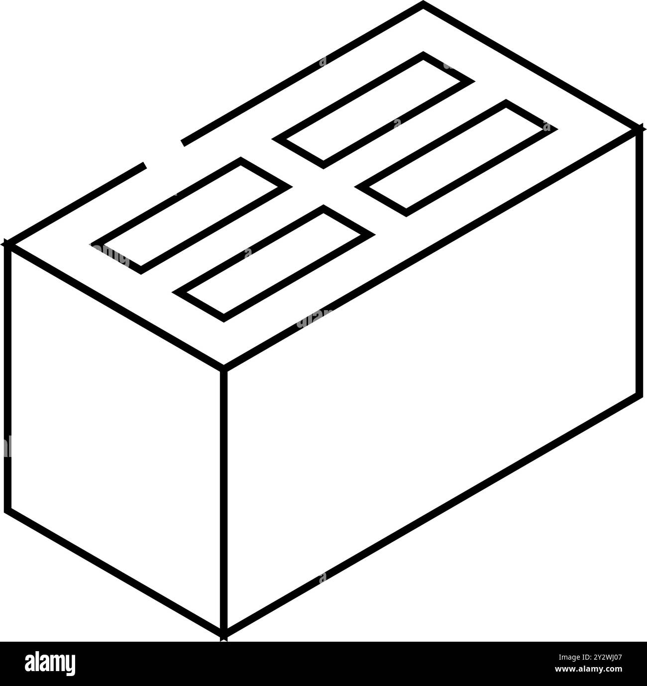 cement block line icon vector illustration Stock Vector Image & Art - Alamy