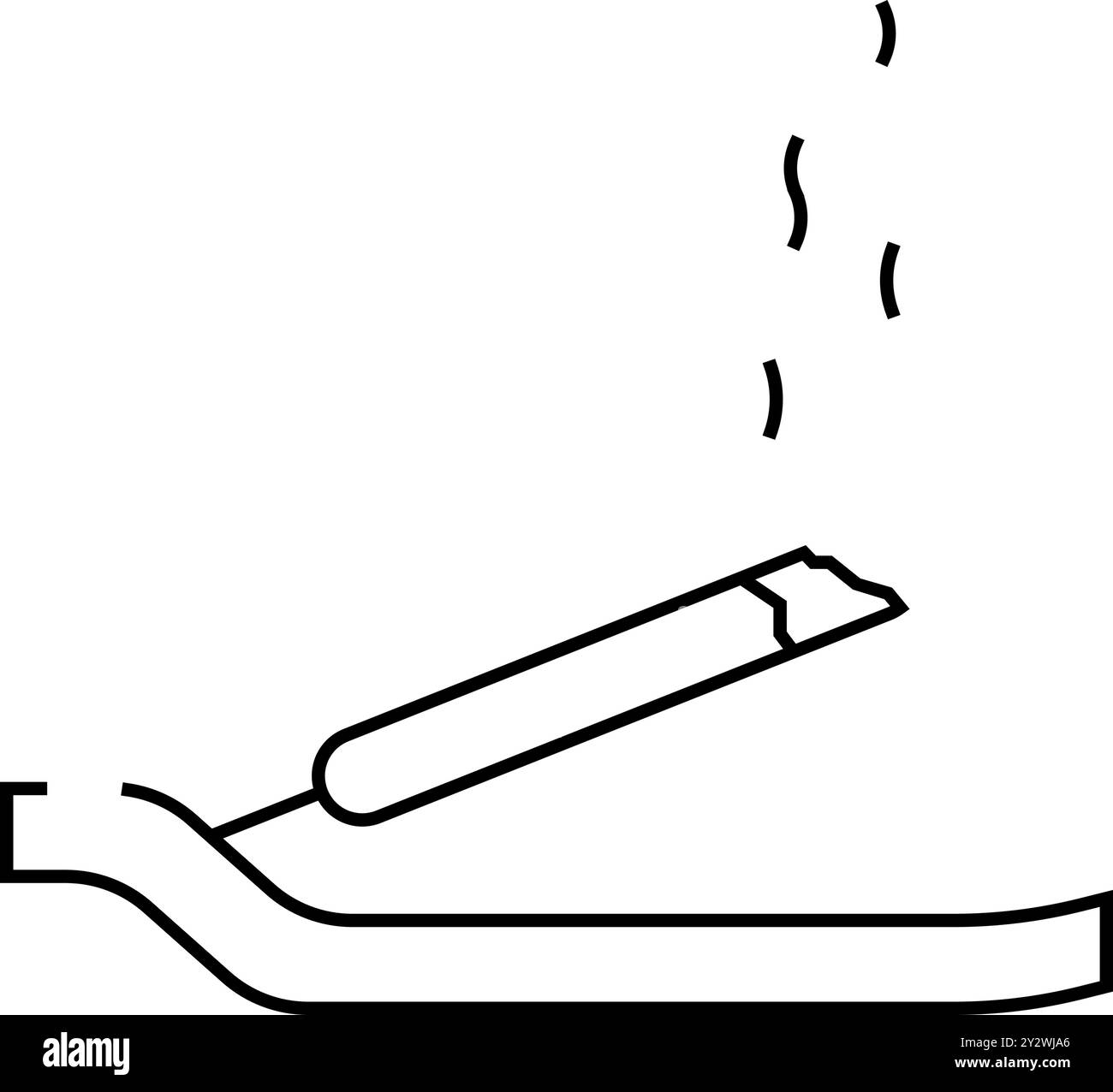 incense aromatic accessory line icon vector illustration Stock Vector ...