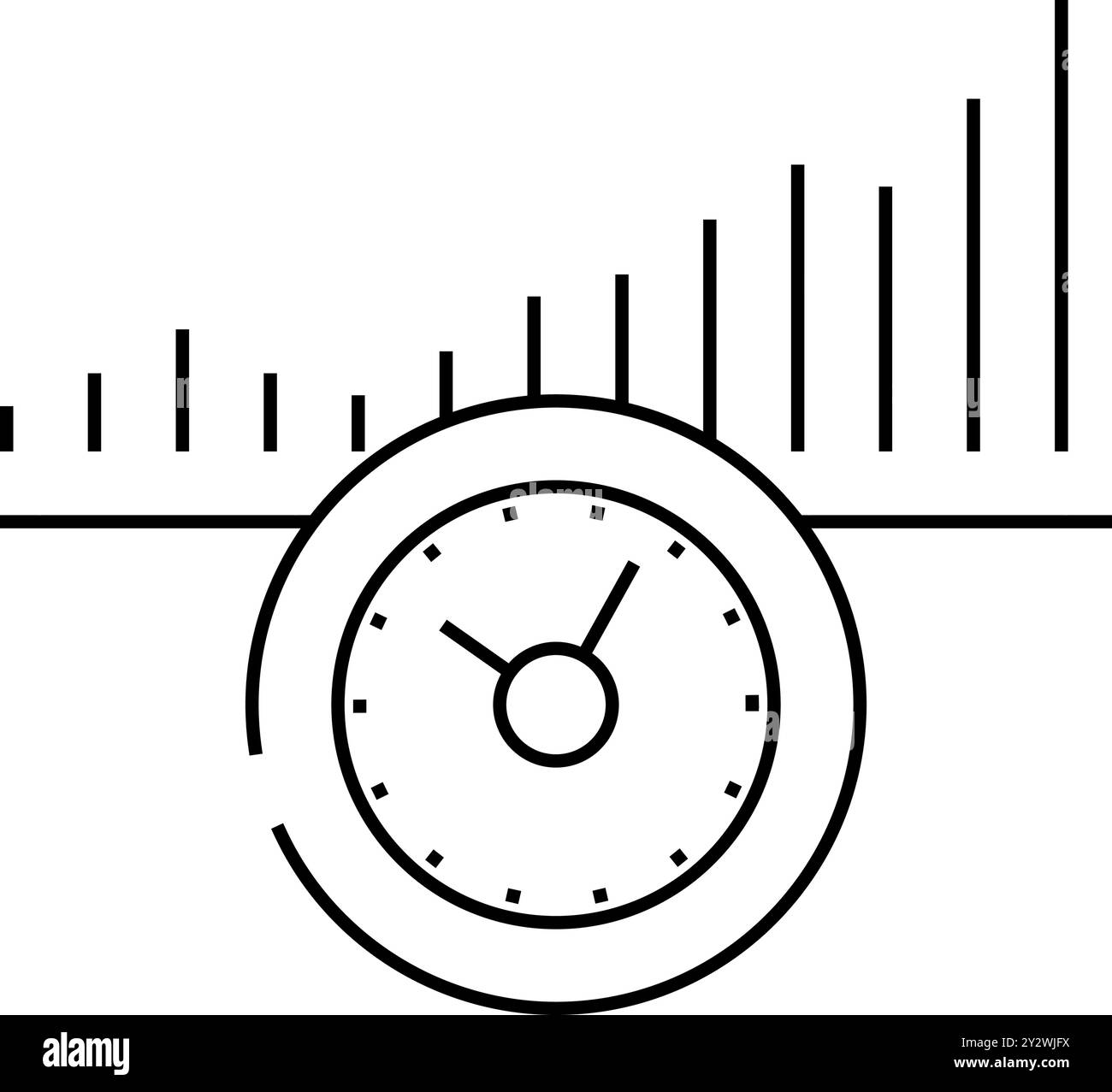 increase time line icon vector illustration Stock Vector Image & Art ...