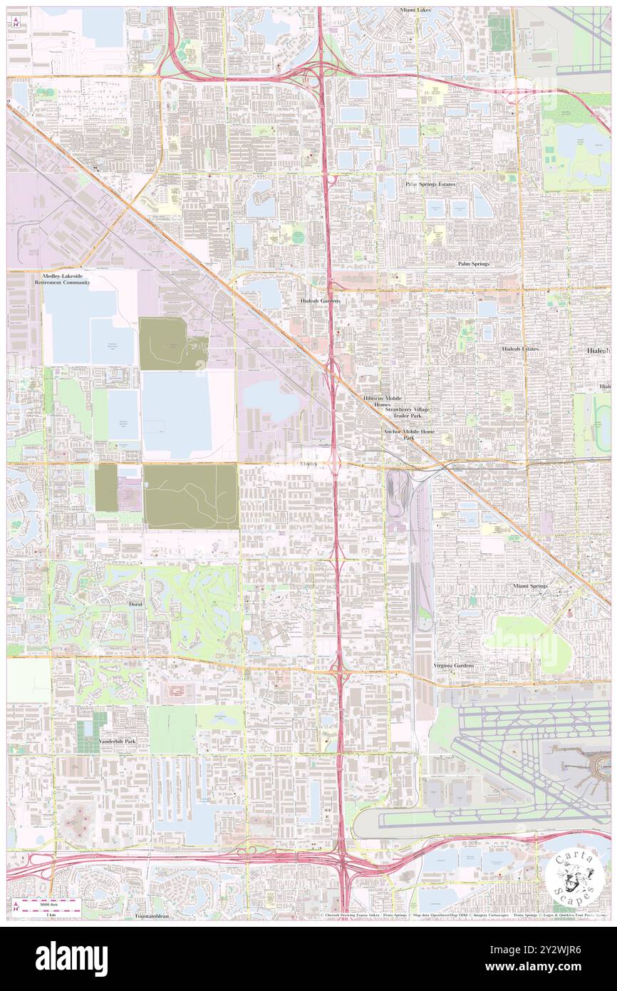 Miami dade county map hi-res stock photography and images - Alamy