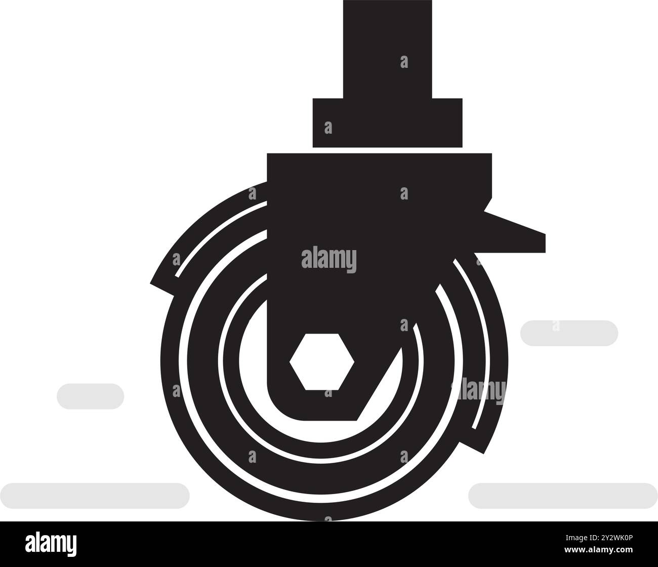 Brake support disk wheel Stock Vector Images - Alamy