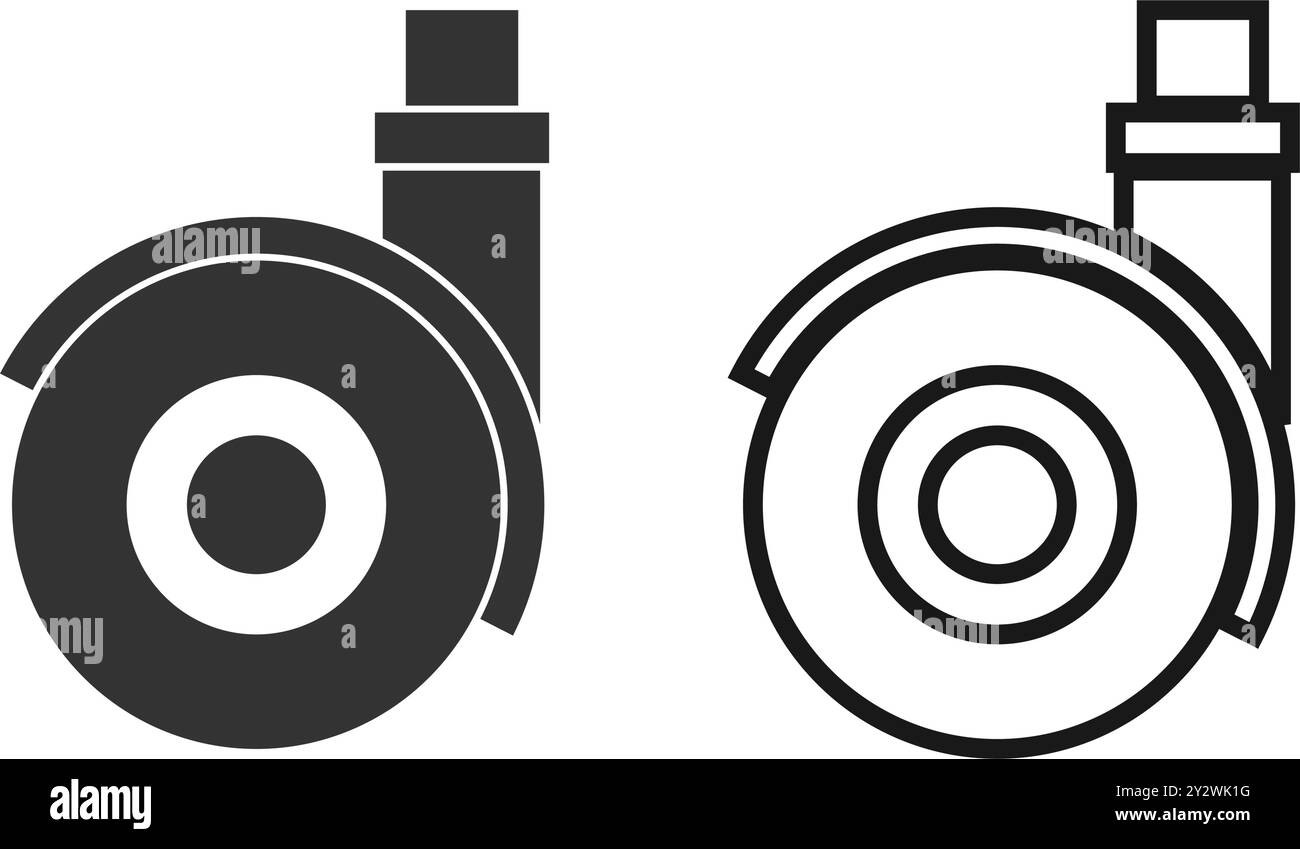 Castor Wheel - Stock Icon as EPS 10 File Stock Vector Image & Art - Alamy