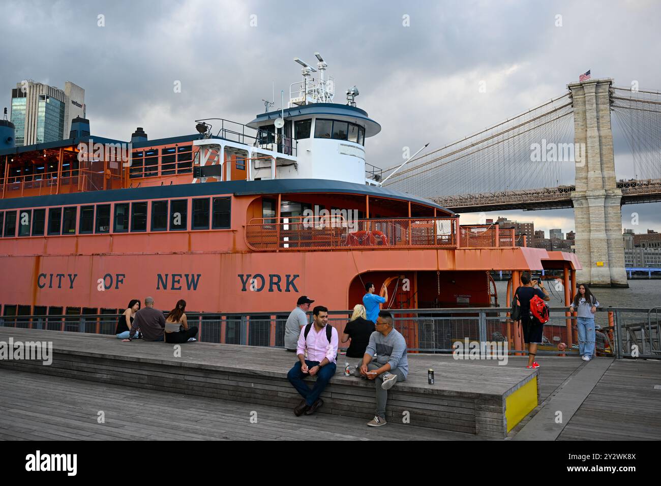 The decommissioned John F. Kennedy ferryboat, formerly operated for the ...