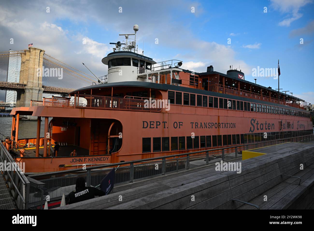 The decommissioned John F. Kennedy ferryboat, formerly operated for the ...