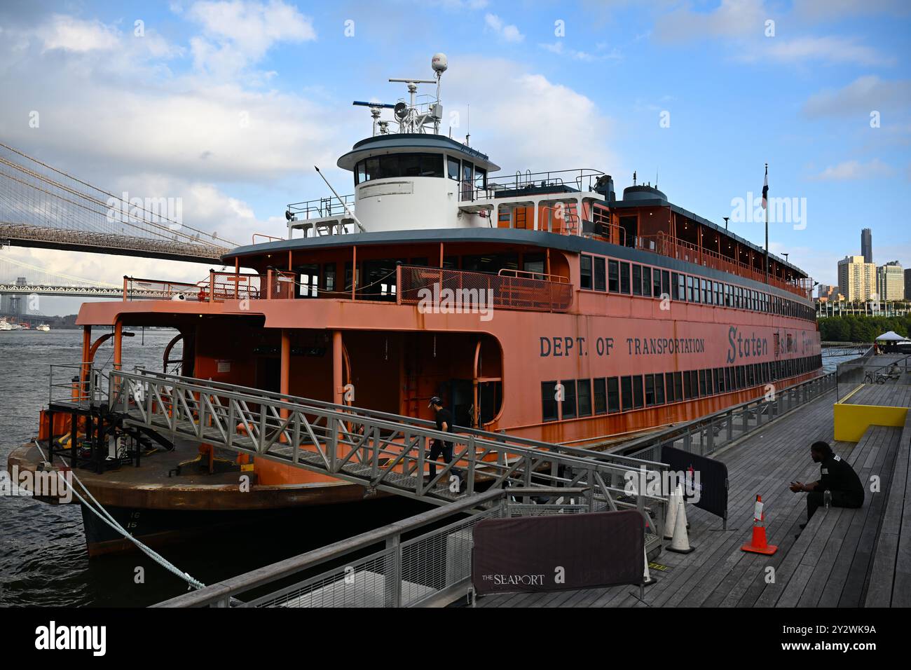 The decommissioned John F. Kennedy ferryboat, formerly operated for the ...