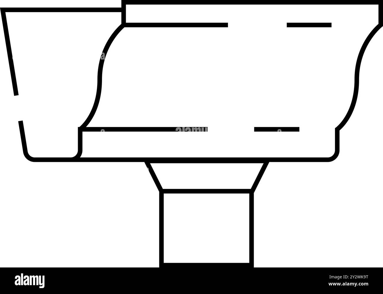 gutters and downspouts line icon vector illustration Stock Vector Image ...