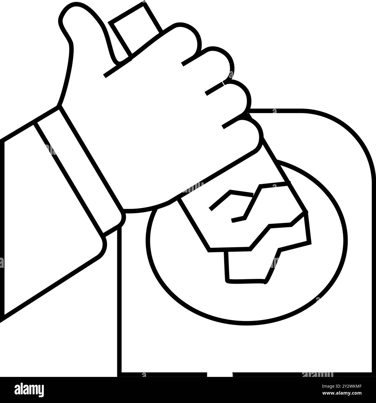 waste sorting line icon vector illustration Stock Vector Image & Art ...