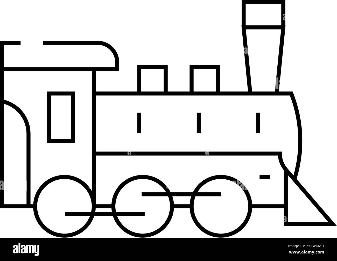 steam train line icon vector illustration Stock Vector Image & Art - Alamy