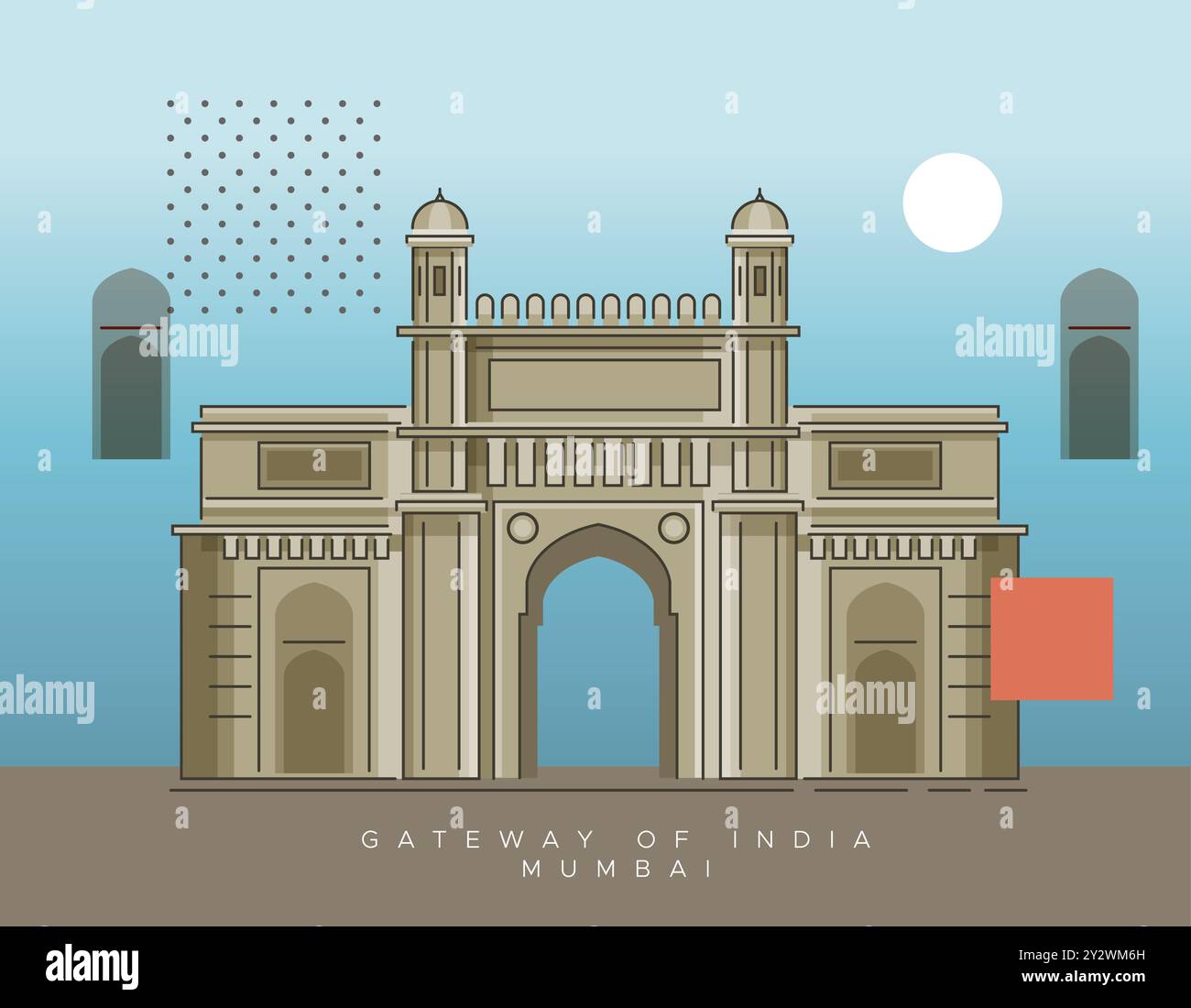 Mumbai colonial structure Stock Vector Images - Alamy