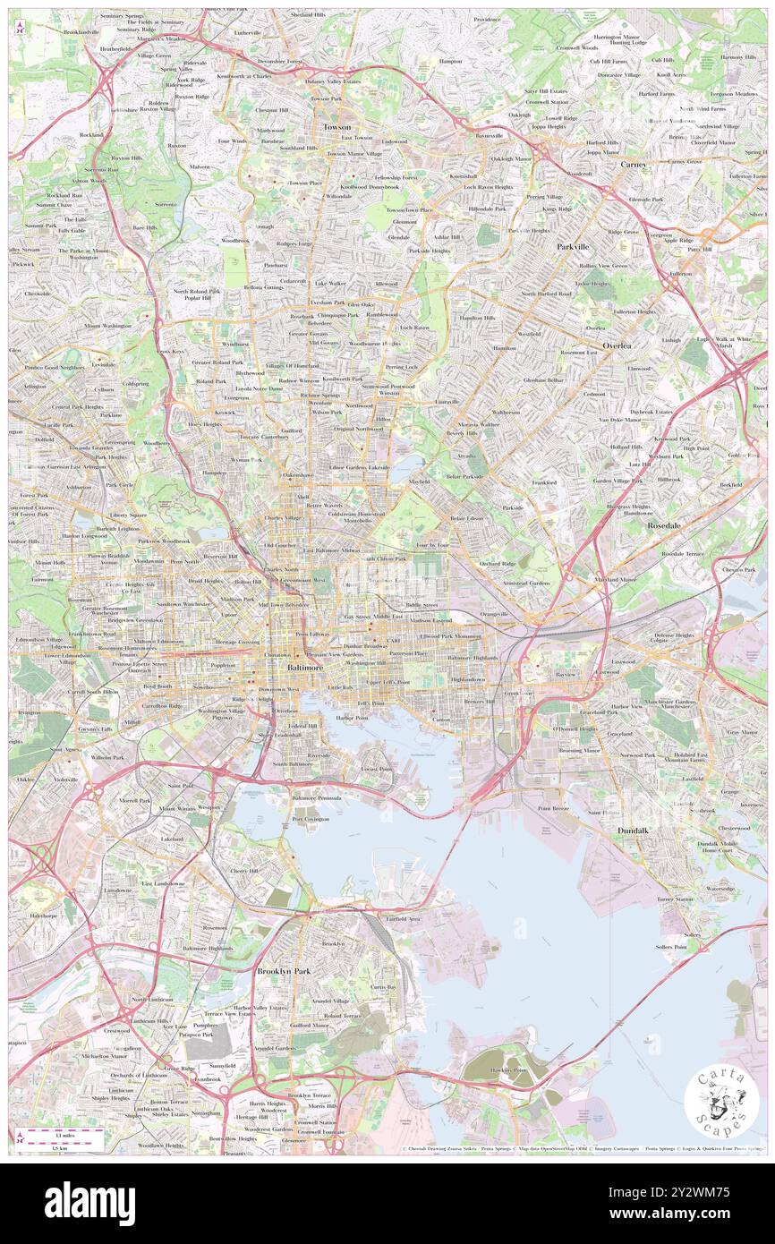 Broadway East, City of Baltimore, US, United States, Maryland, N 39 18 ...